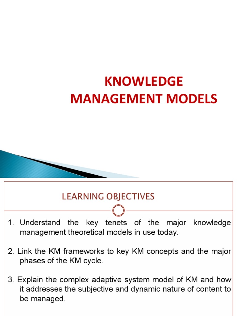 Knowledge Management Models | PDF