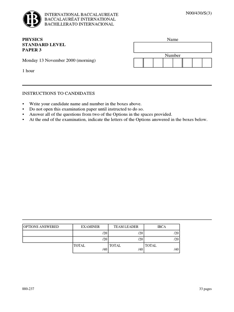 Physics Paper 3 SL | PDF | Redshift | Nuclear Reaction