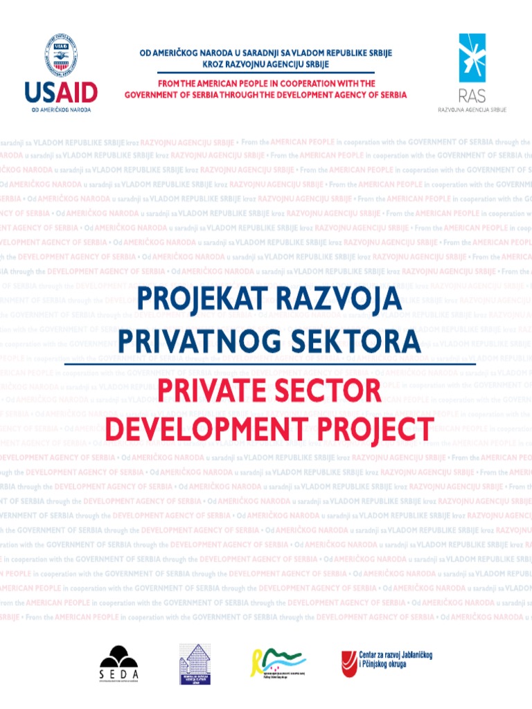 Projekat Razvoja Privatnog Sektora Private Sector Development Project ...