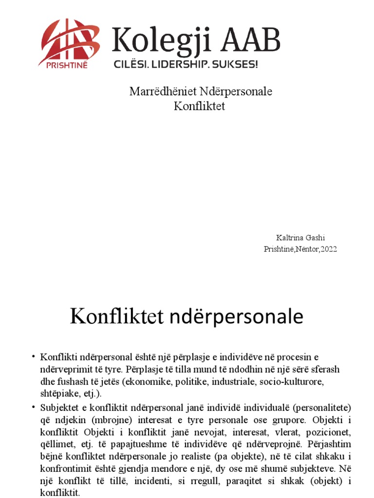 Marrëdhëniet Ndërpersonale | PDF