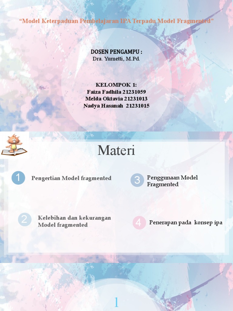 Presentasi Kelompok 1 - Model Fragmented - Ipter | PDF