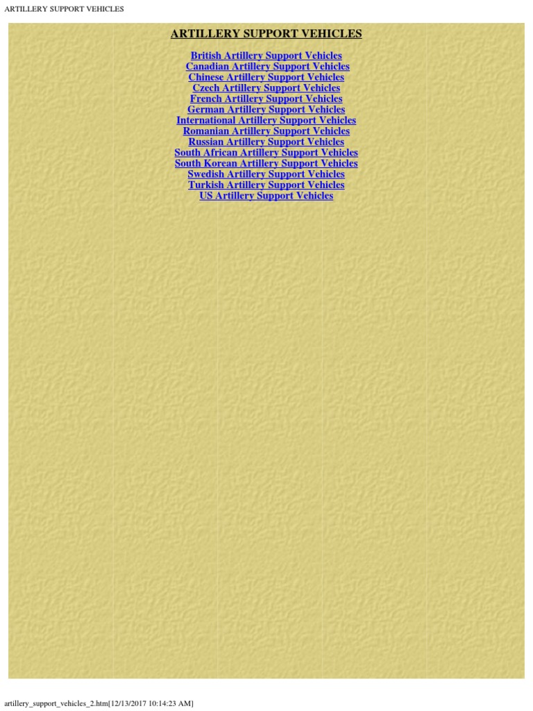 Twilight 2000 - Artillery Support Vehicles | PDF | Tanks | Artillery