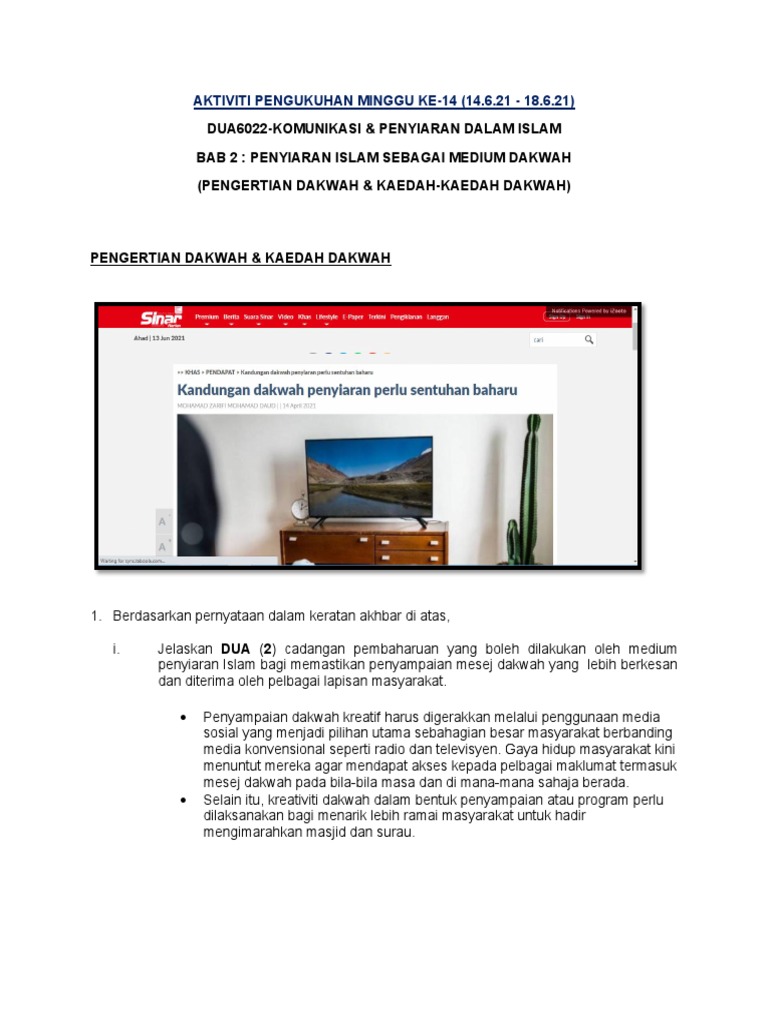 Penyiaran Islam dan Media Dakwah Modern | PDF | Ilmu Sosial | Agama ...