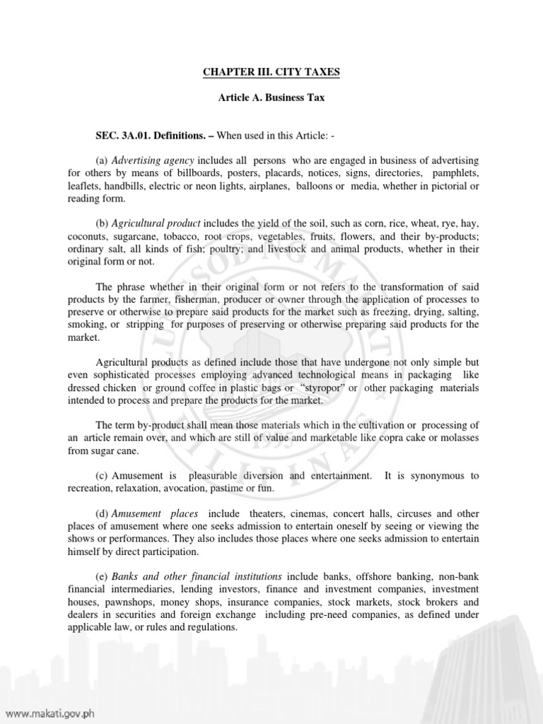 Chapter 3 Revised Revenue Code - Makati | PDF | Taxes | Securities (Finance)