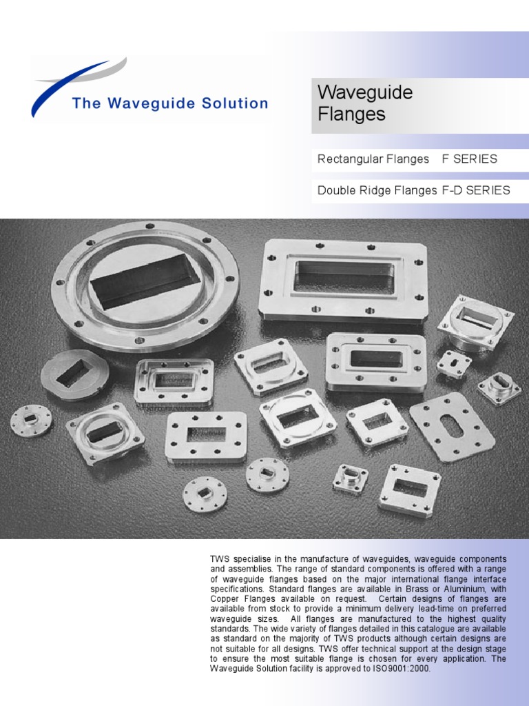Waveguide Flange Specifications Guide | PDF | Waveguide | Screw