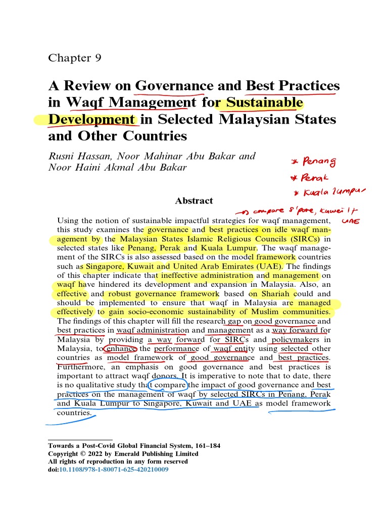 2022 A Review On Governance and Best Practices | PDF | United Arab ...