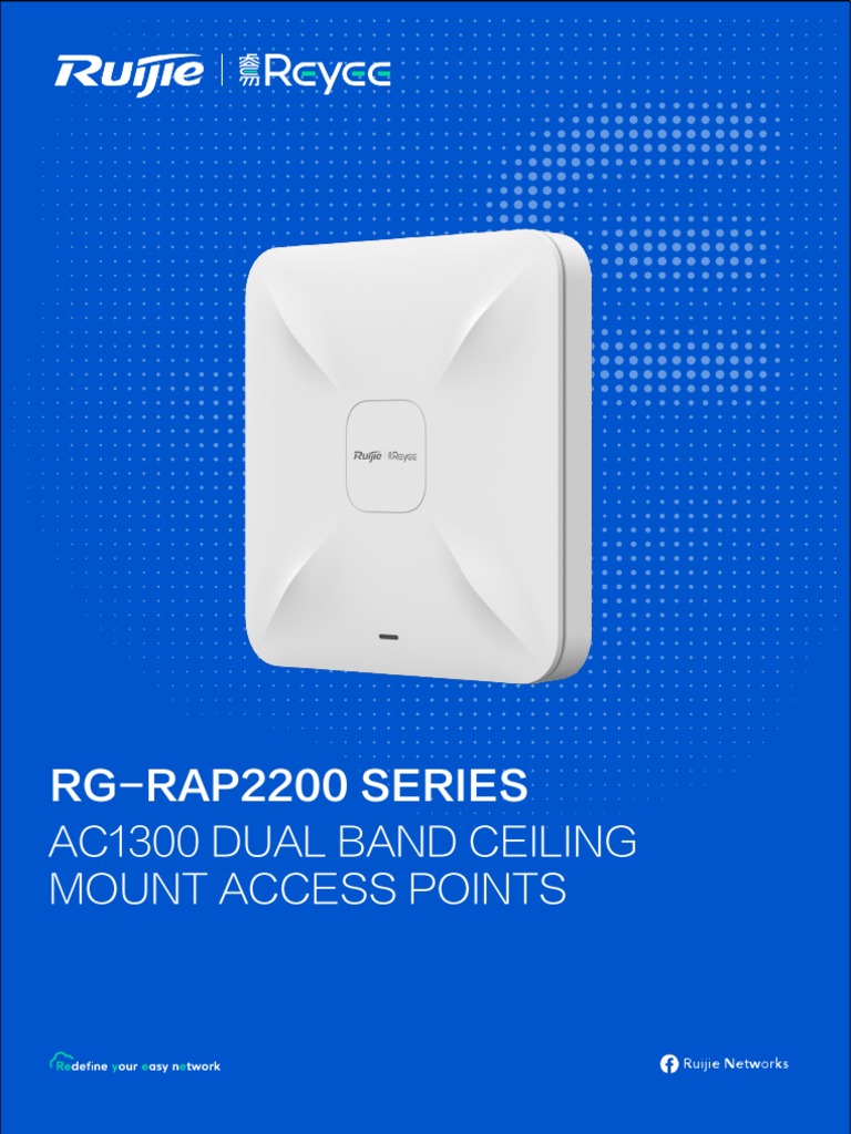 Ruijie RG RAP2200 Series Access Points Datasheet | PDF | Computer ...