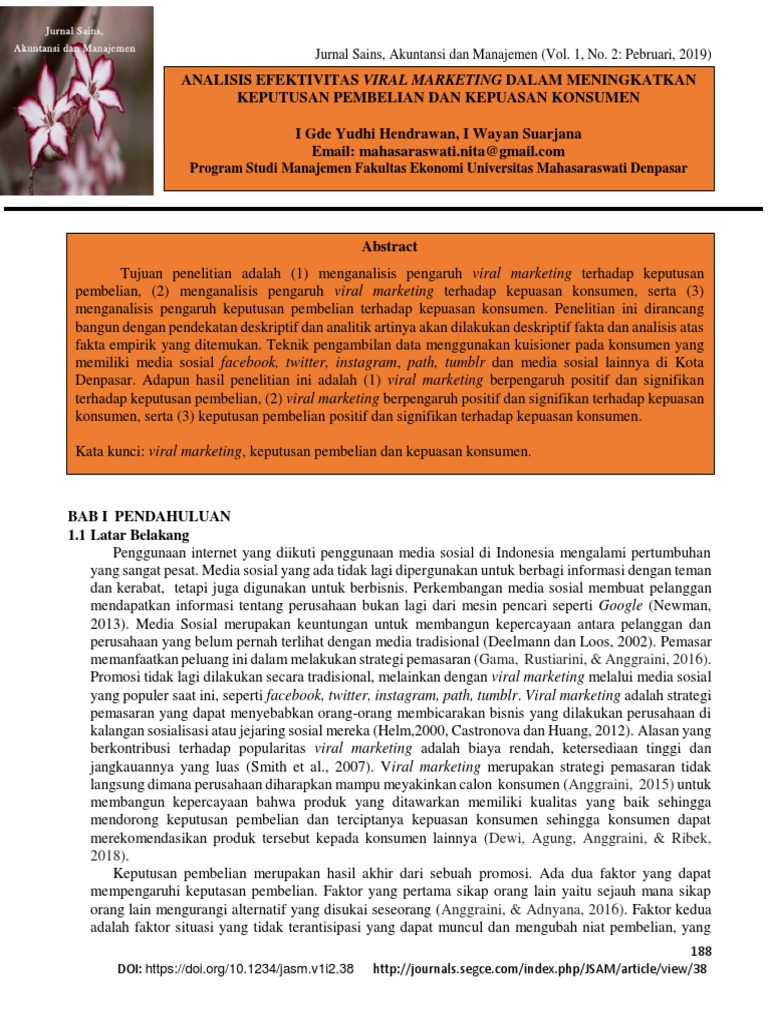 I Gde Yudhi Hendrawan, I Wayan Suarjana | PDF