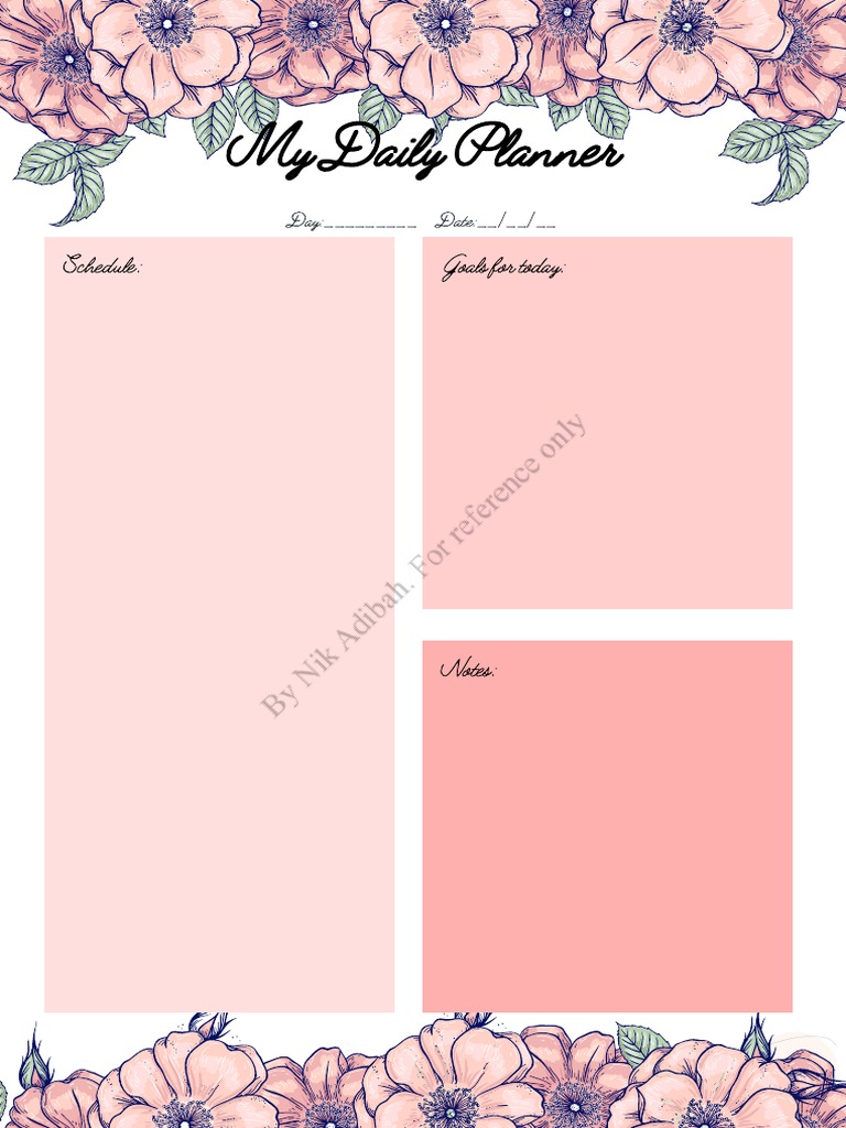 Floral Planner | PDF