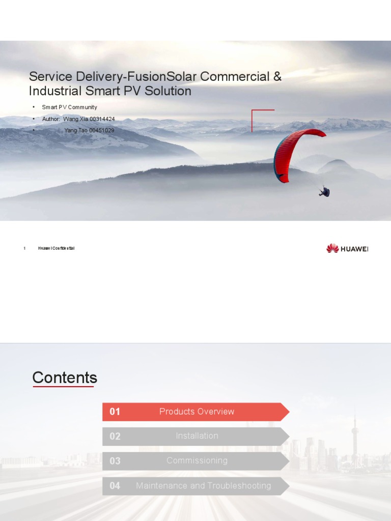 Training Slide C&I Smart PV Solution - Inverter - SDongle 4G-WLAN - Smartlogger3000A | PDF ...