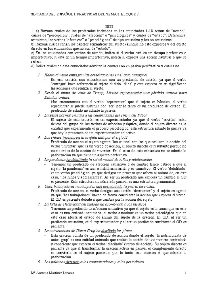 Tema 2 Bloque 2 Lucia Llorens Fernández | PDF | Verbo | Objeto (gramática) Tema 2 Bloque 2 Lucia Llorens Fernández | PDF | Verbo | Objeto (gramática)