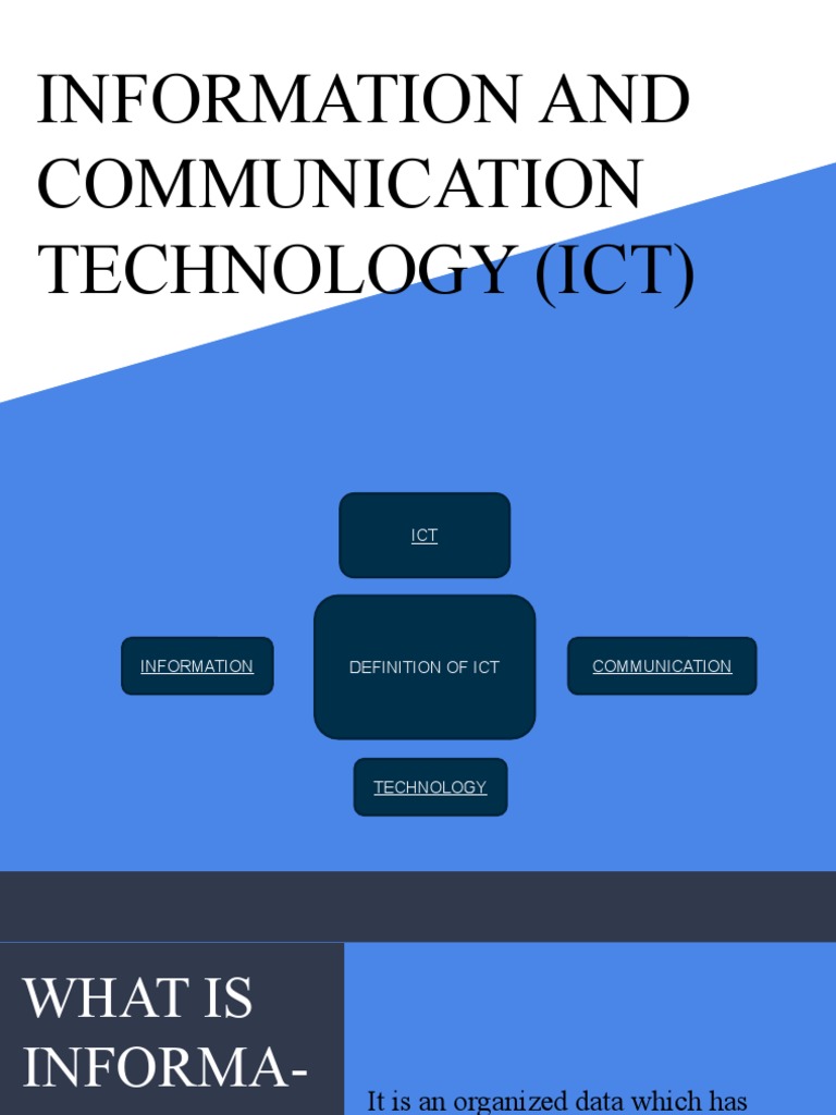 ICT Presentation | PDF | Information Technology | Information