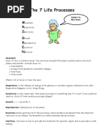 The 7 Life Processes | PDF