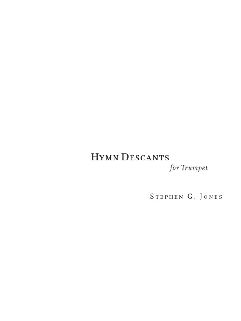 Hymn Descant For Trumpet Sample | PDF | Jesus | Heaven