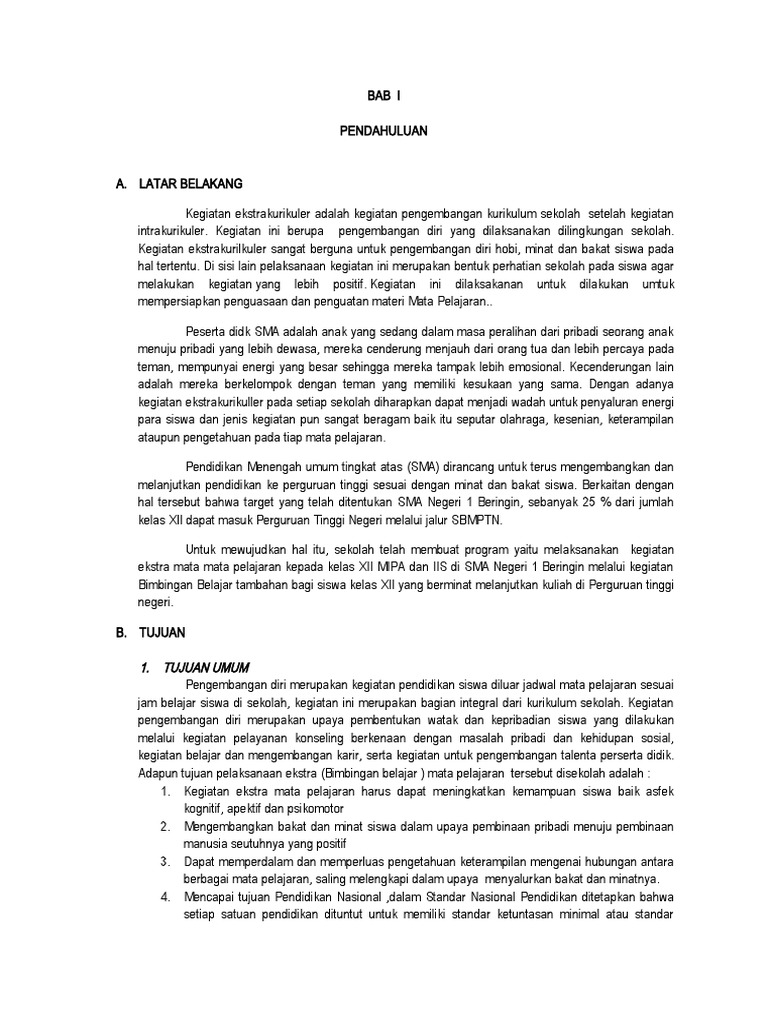 Lap Program Bimbel 2022-2023 | PDF