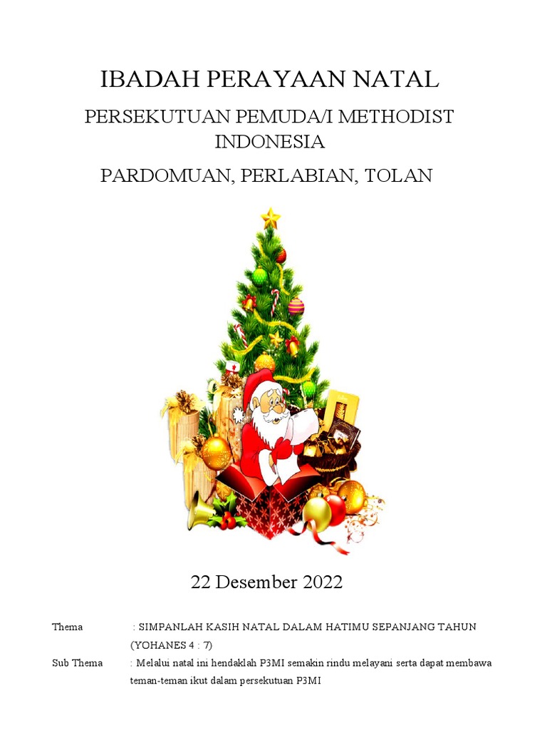 Tata Ibadah PERAYAAN NATAL Resort | PDF