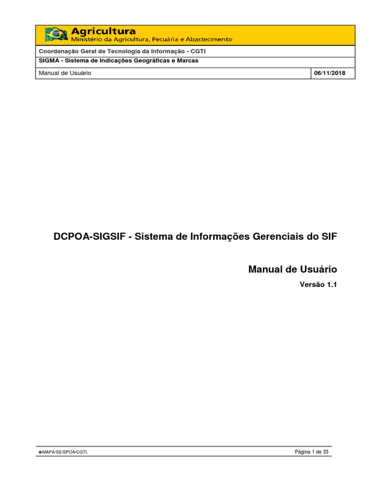 DCPOA-Manual 1.1 | PDF | Tecnologia da Informação | Informação