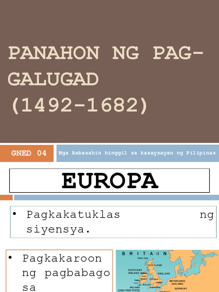 Panahon NG Pag Galugad | PDF