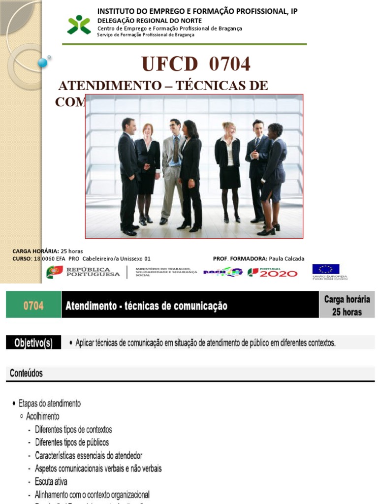 Ufcd 0704 Atendimento Tecnicas de Comunicaao | PDF