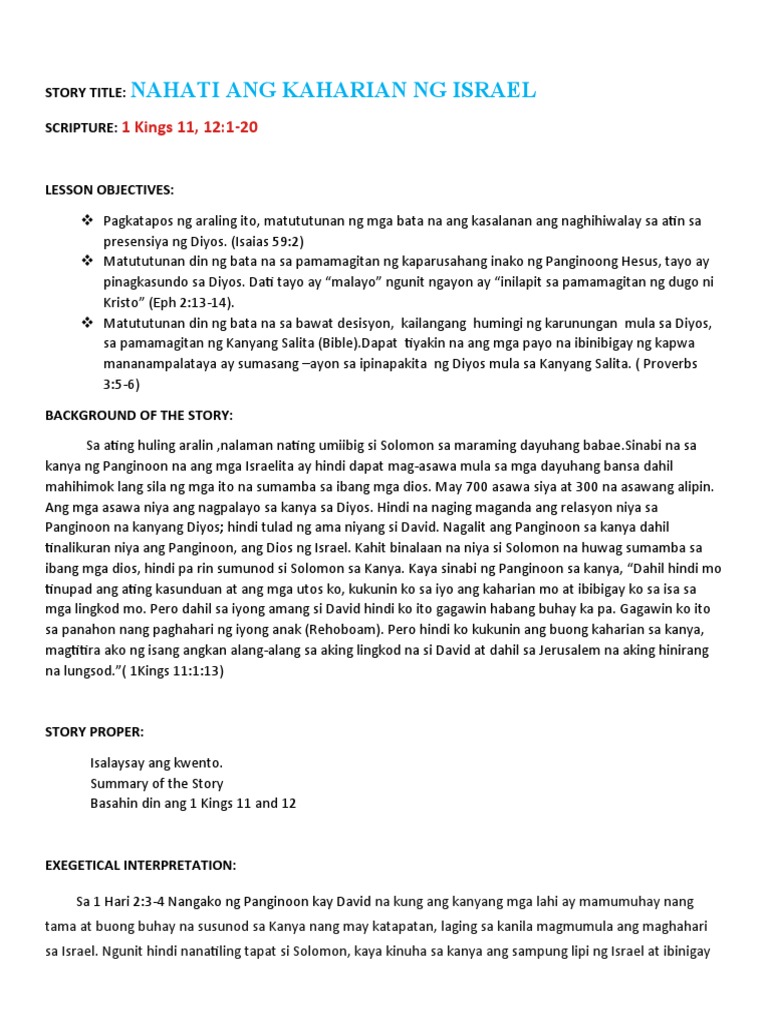 Nahati Ang Kaharian NG Israel | PDF