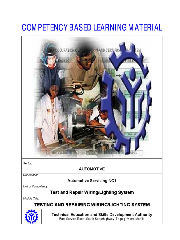 Testing and Repairing Wiring - Lighting System | PDF | Electrical ...