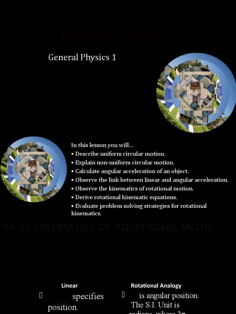 Dynamic Rotational Kinematics Autosaved | PDF | Rotation Around A Fixed Axis | Angular Momentum