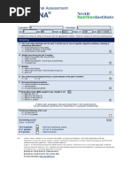 3.mini Nutritional Assessment MNA SF | PDF | Malnutrition | Body Mass Index