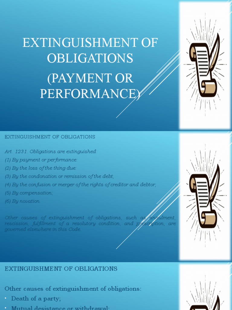 Extinguishment of Obligations | PDF