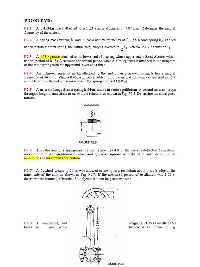 Numerical Problems | PDF | Physical Quantities | Mechanical Engineering