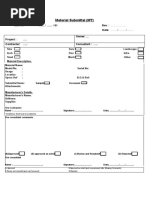 Material Issue Slip | PDF