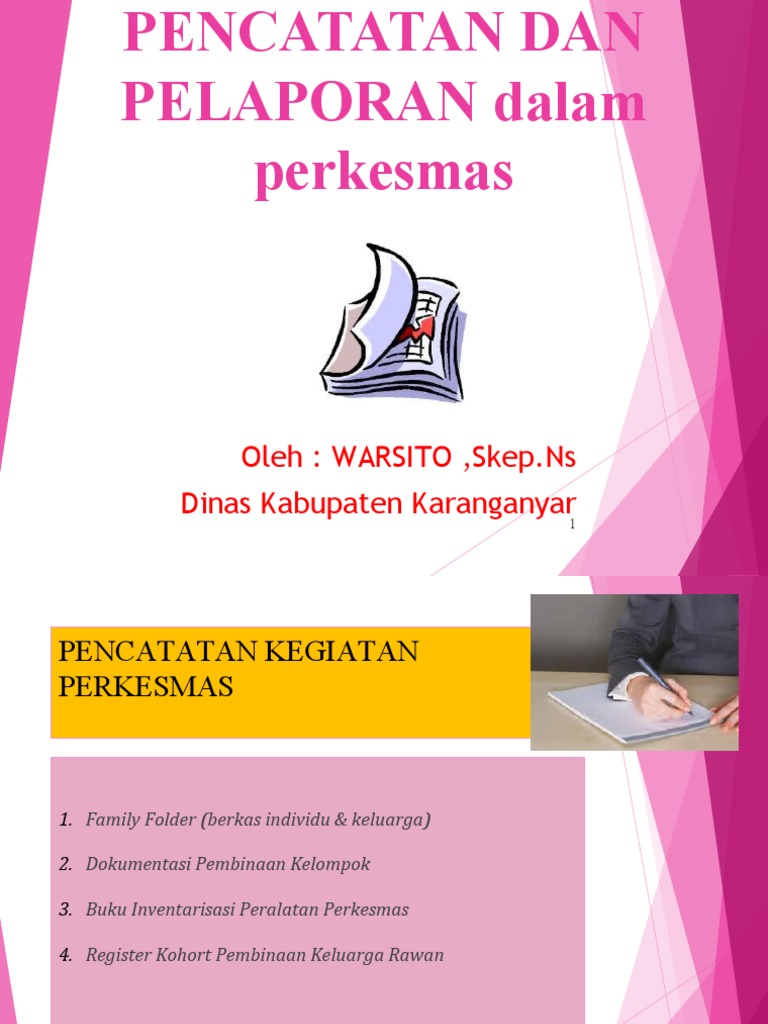 Pencatatan Pelaporan Upaya Perkesmas | PDF | Pengembangan Diri