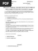 Formulaire Proces Verbal Du Conseil de Famille | PDF