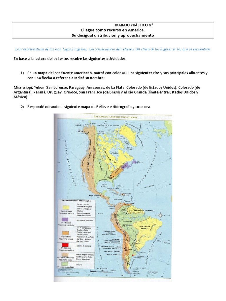Recursos hídricos de América: desigual distribución y aprovechamiento ...