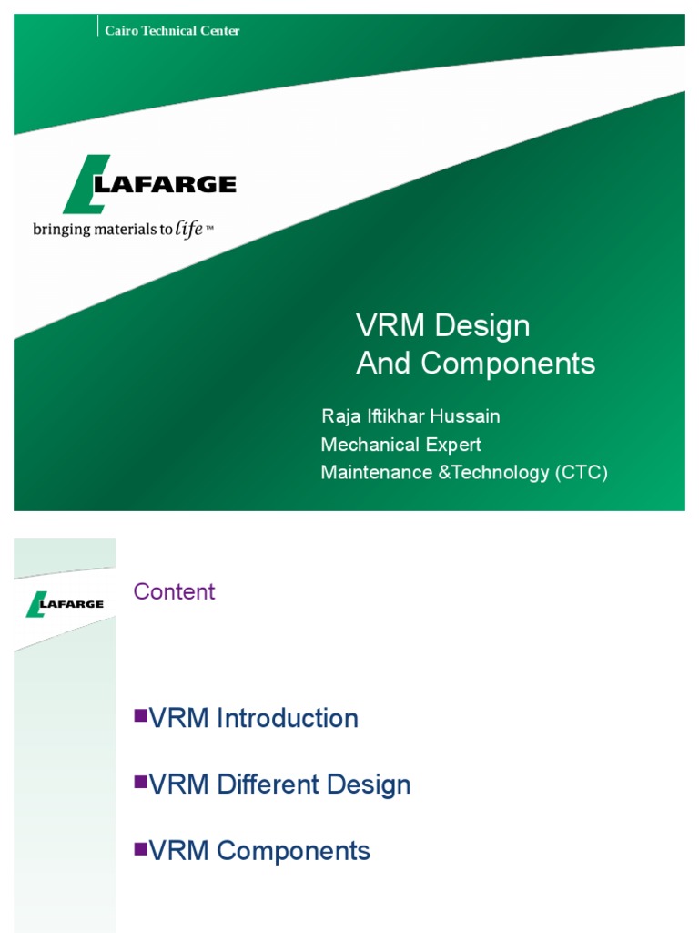 VRM Design | PDF | Bearing (Mechanical) | Gear