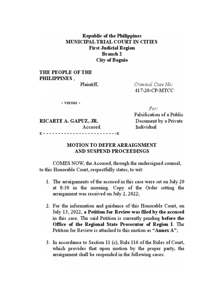 Pre-Arraignment Remedies Final 2 | PDF | Justice | Crime & Violence