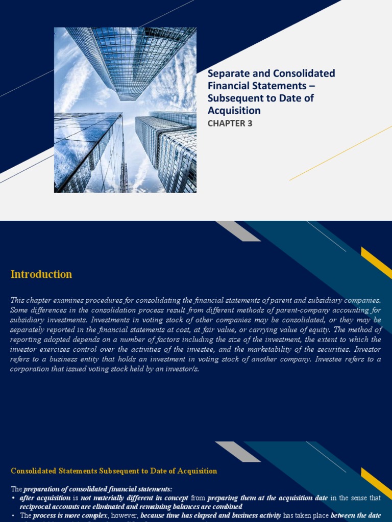 Chapter 3 IFRS 10 Consolidated Financial Statements Part 2 | PDF ...