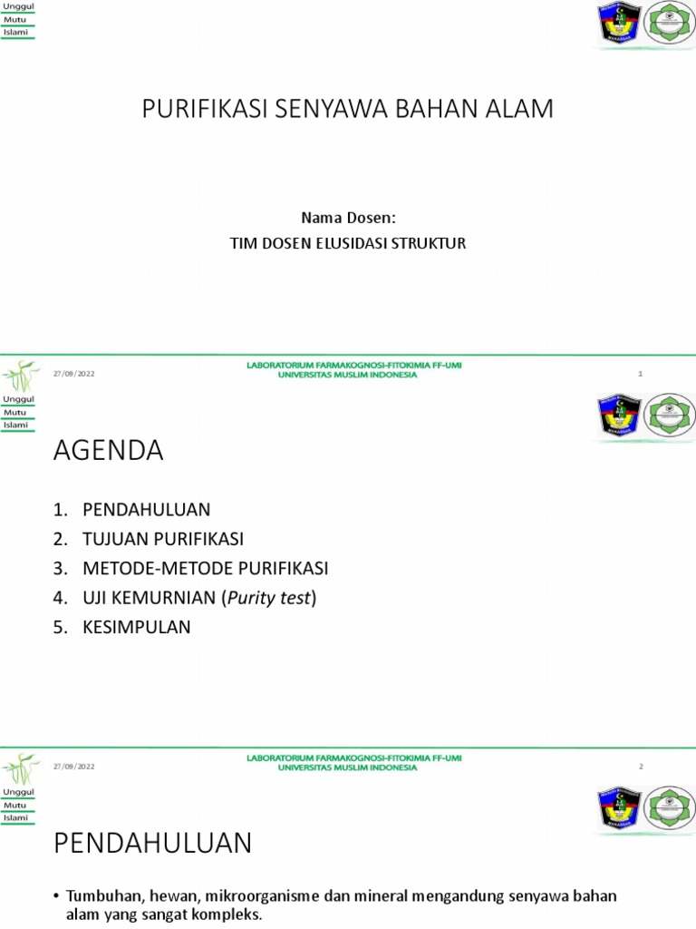 Purifikasi Senyawa Bahan Alam | PDF