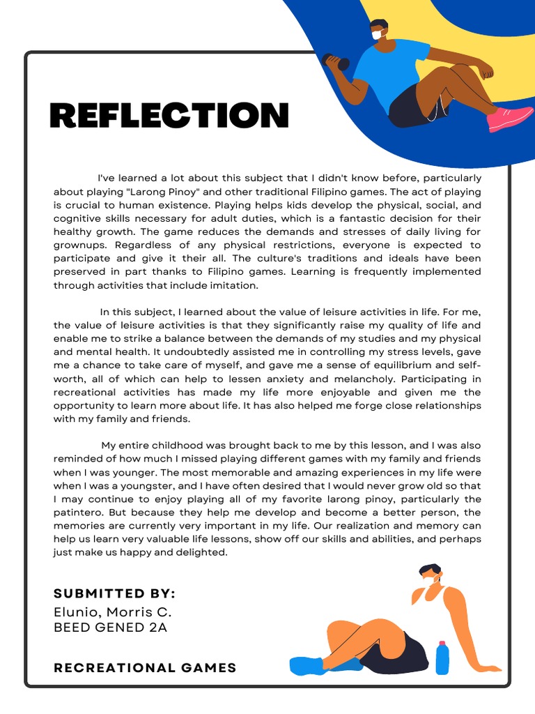 Reflection - Recreational Activities | PDF