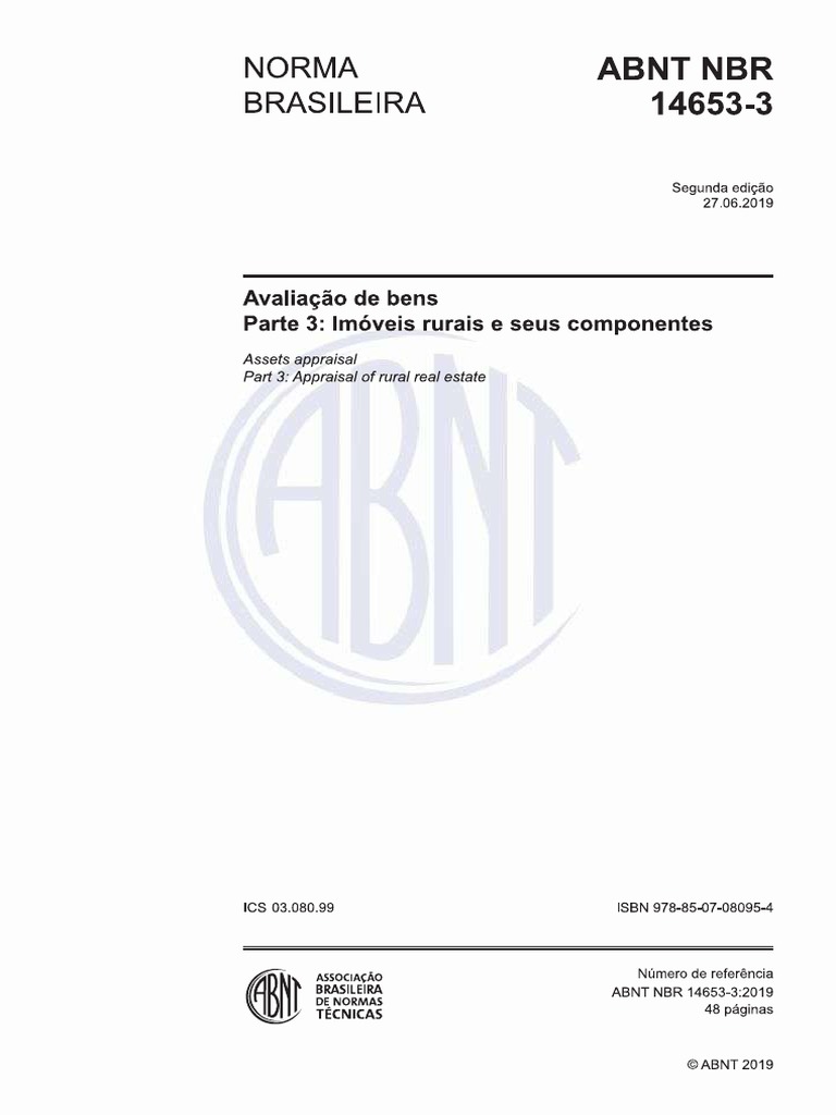 NBR 14653-3-2019 Avaliação de Imóveis Rurais - Compressed | PDF