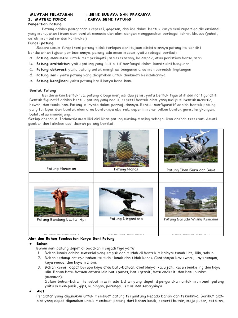 KELAS 6 - SBDP Semua Materi | PDF