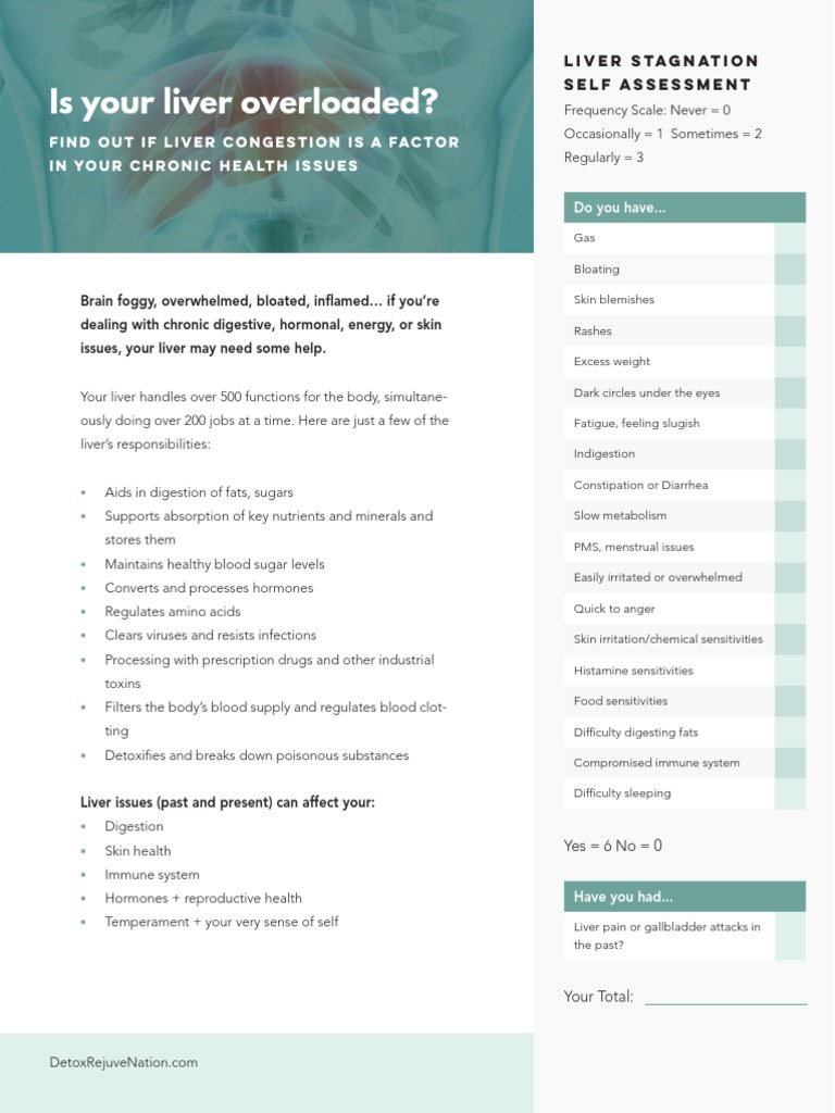 Liver Stagnation Self Assessment and Training | PDF | Liver | Digestion