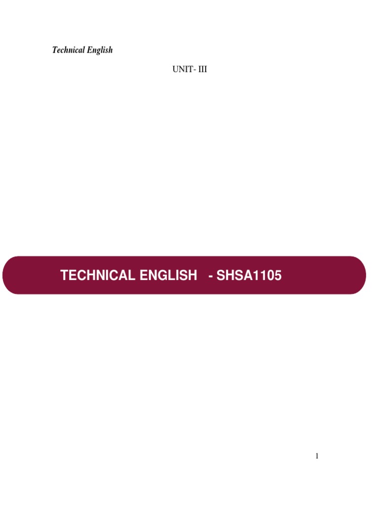 Shsa1105 - Unit-III Course Material | PDF | Definition | Speed Reading Shsa1105 - Unit-III Course Material | PDF | Definition | Speed Reading