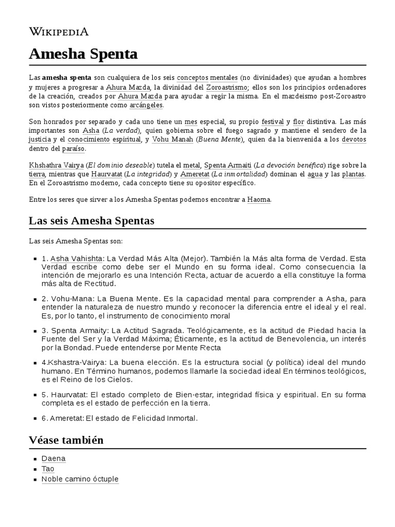 Amesha Spenta | PDF