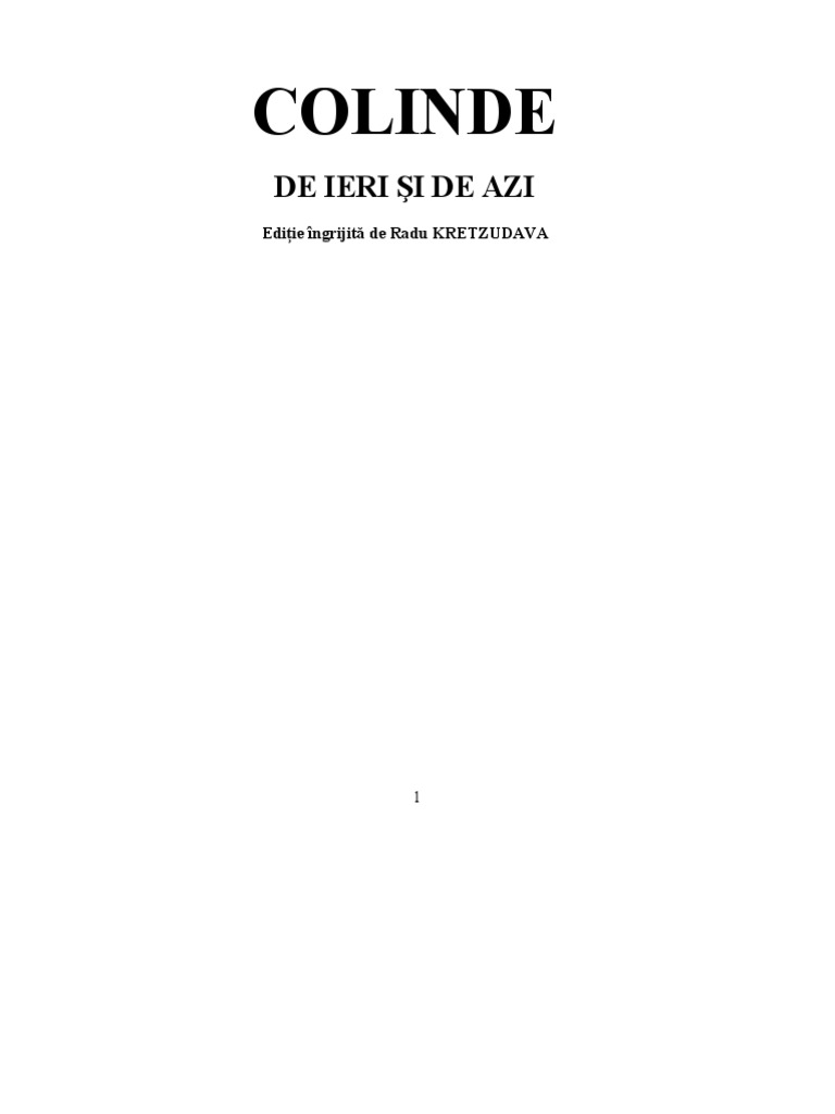 Colinde 2012 | PDF