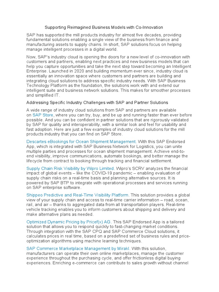 SOP - Planning | PDF | Cloud Computing | Supply Chain