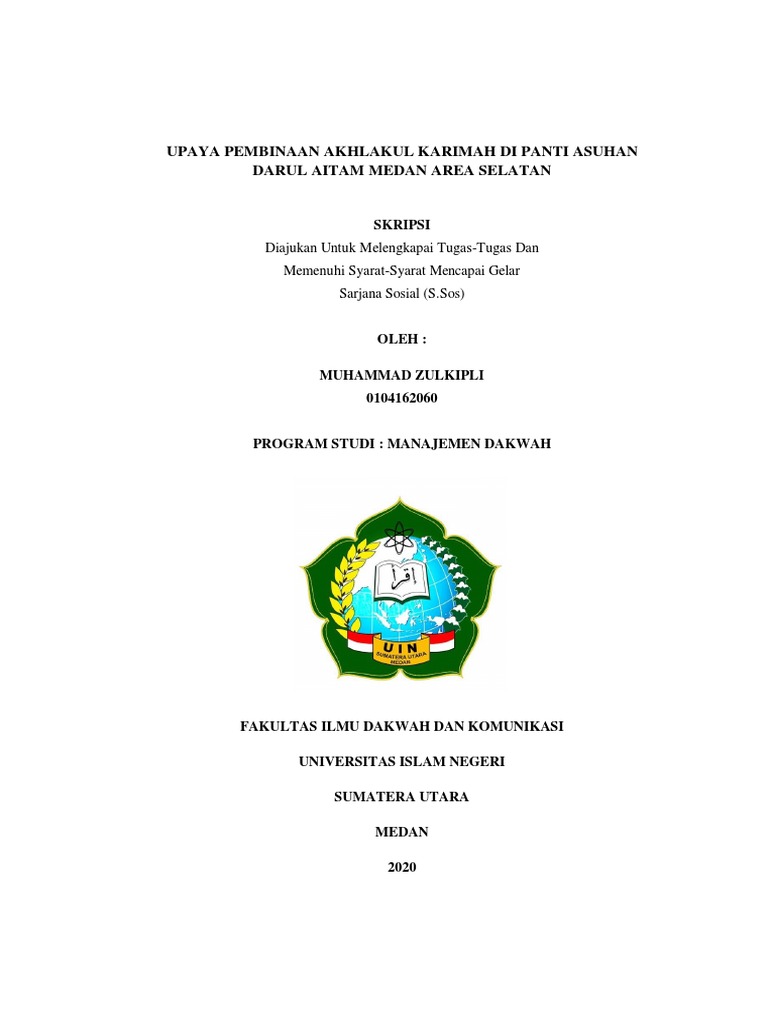 Skripsi Muhammad Zulkipli | PDF | Karier & Perkembangan | Ilmu Sosial