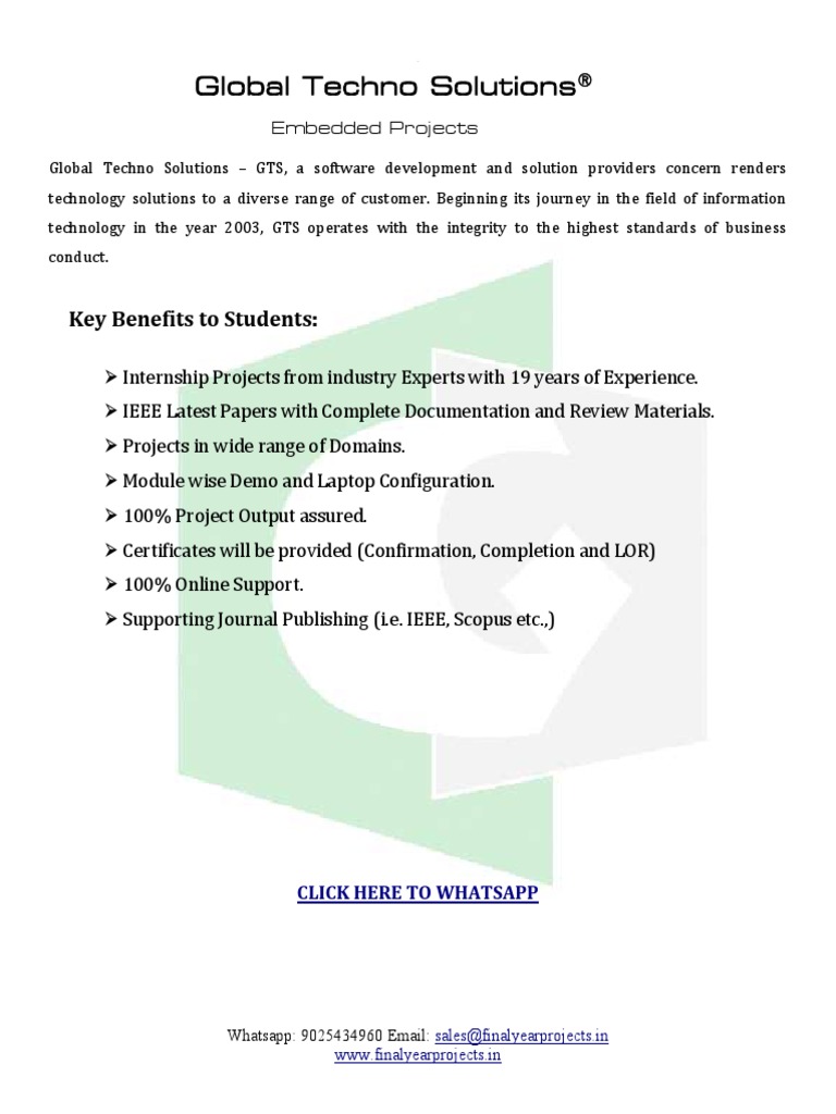 Embedded Projects | PDF | Internet Of Things | Home Automation