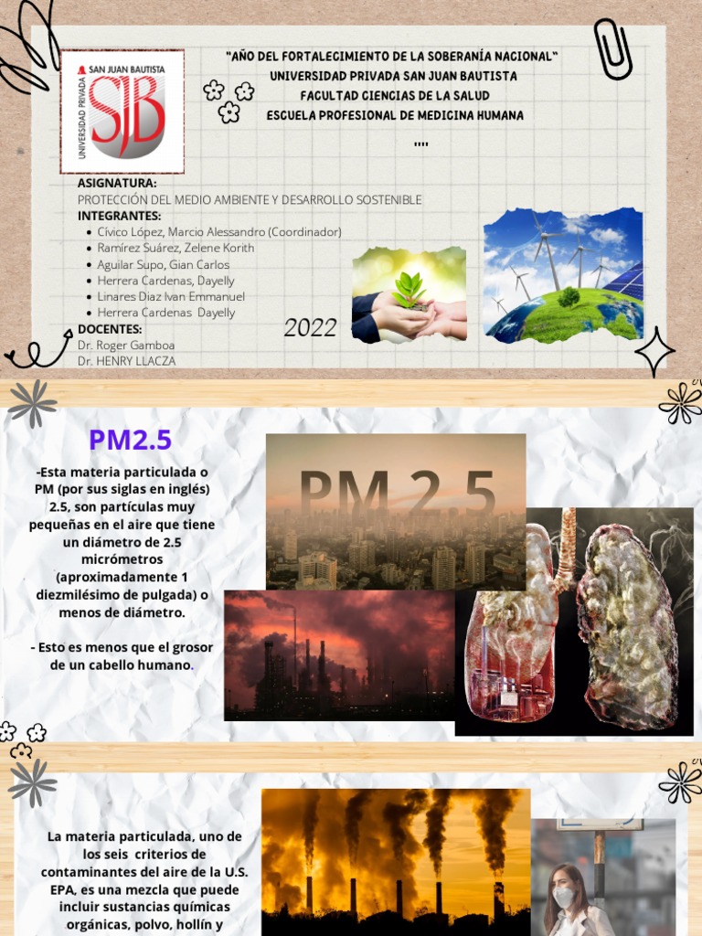 Impacto de PM2.5 y PM10 en la Salud | PDF | Partículas | La contaminación del aire