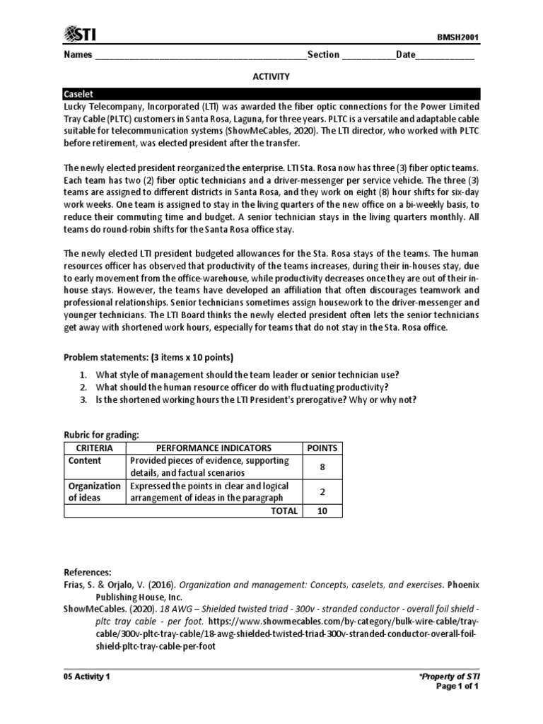 05 Activity 1 Pdf Technology Engineering