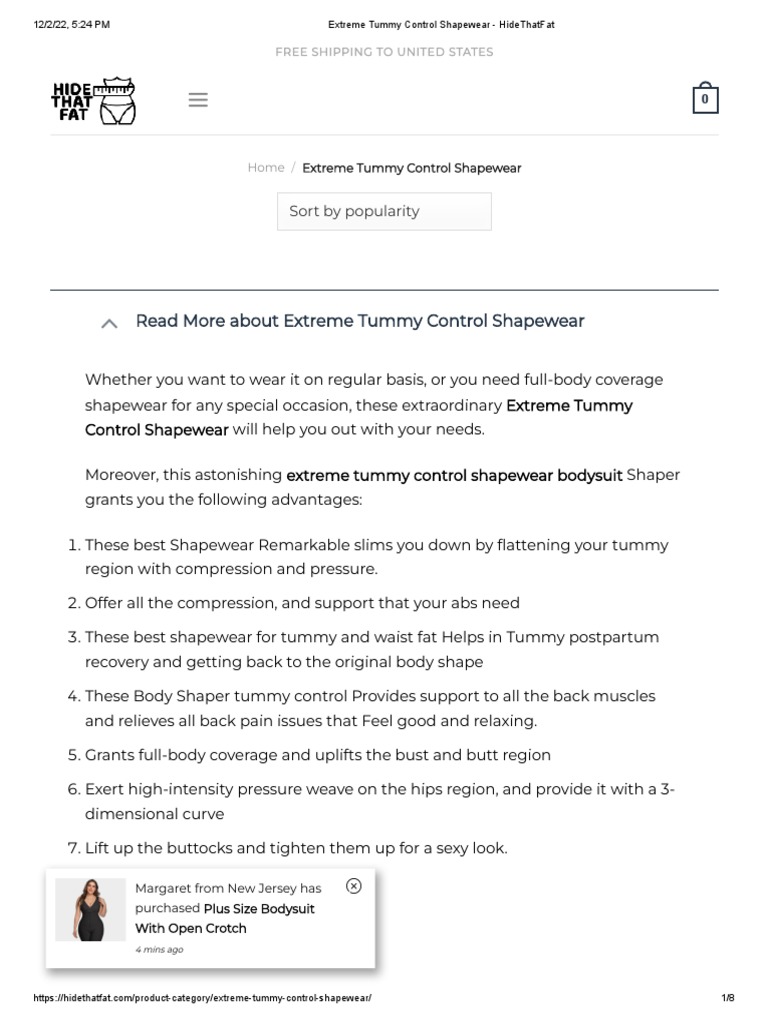 Extreme Tummy Control Shapewear - HideThatFat | PDF | Abdomen | Dress